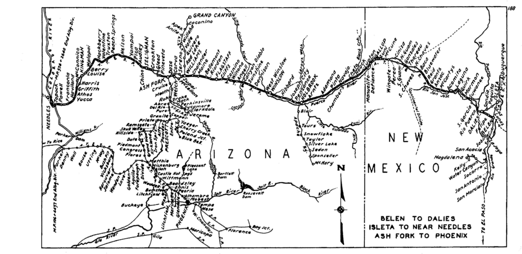 1951 Arizona Division track charts [WA] – The Santa Fe Railway ...